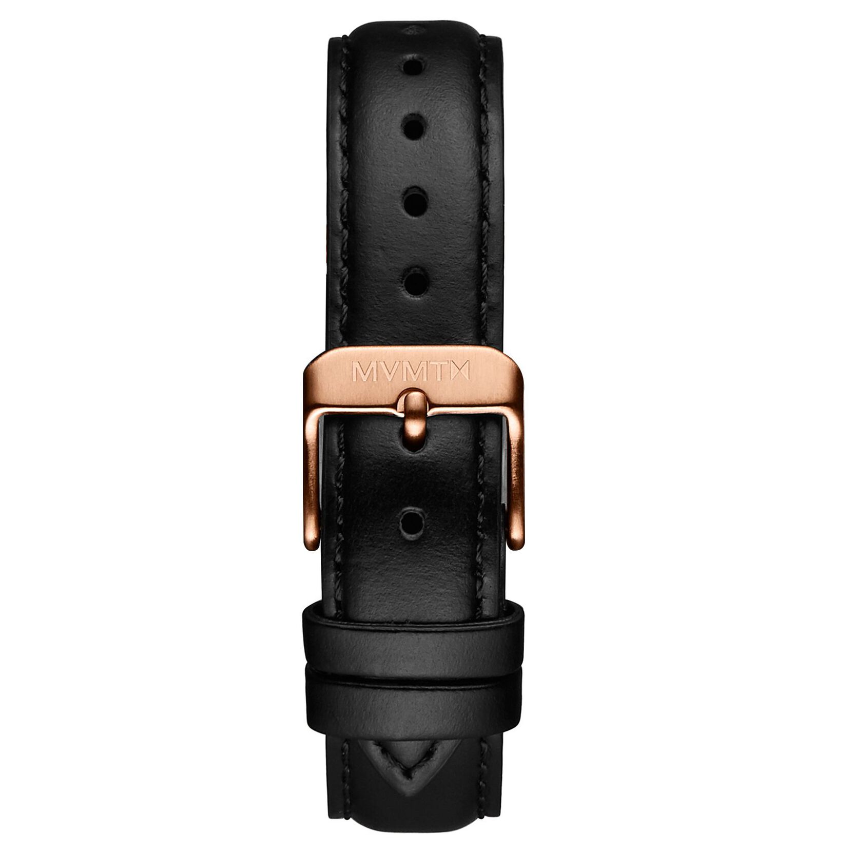 Signature Square - 16mm Black Leather Watch Strap | MVMT