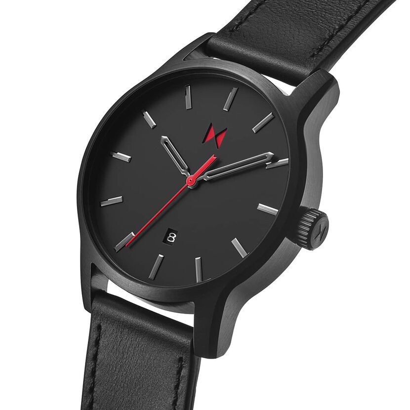 Classic II by MVMT - Clean Men's Watches in Jet Black Leather | MVMT