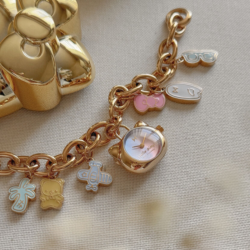 Hello Kitty x MVMT 50th Anniversary Charm Bracelet Watch – Only 500 | MVMT