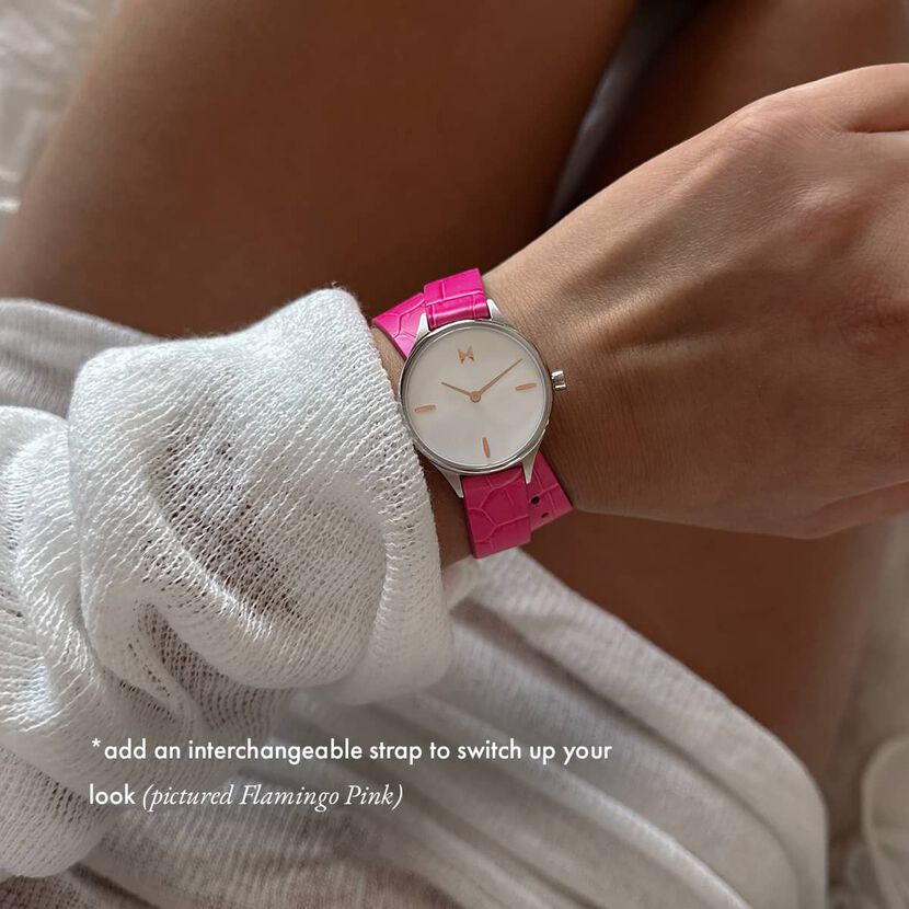 Reina Saddle Brown Double Strap Watch | 30MM