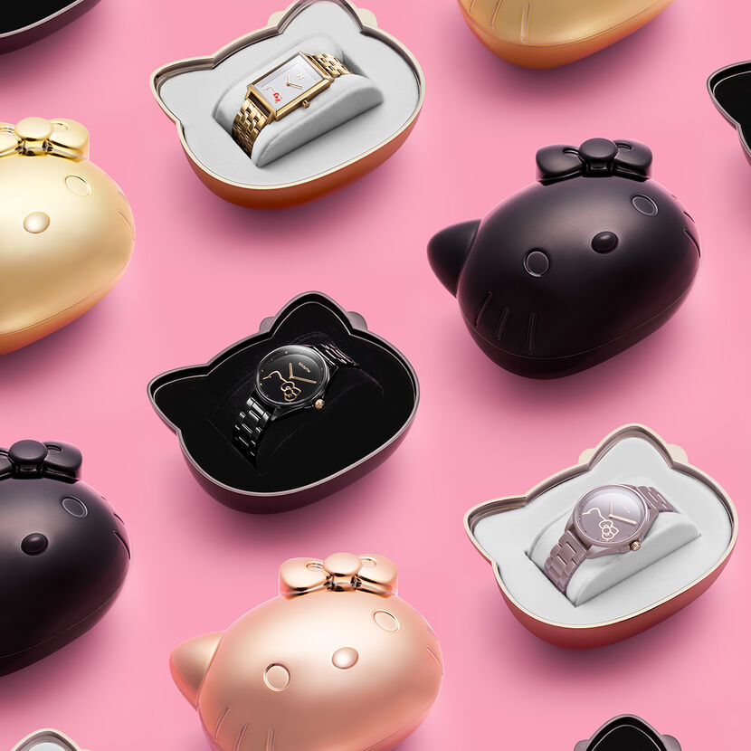 HELLO KITTY X MVMT: Ceramic Watch in Hello Kitty Black | MVMT