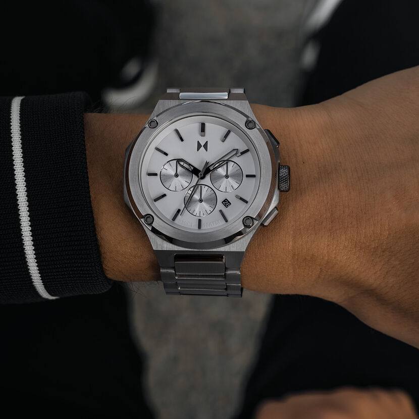 Raptor | Moon Silver Men's Watch | Chronograph Watch | MVMT