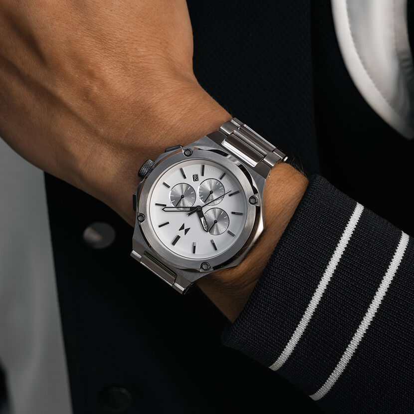 Raptor | Moon Silver Men's Watch | Chronograph Watch | MVMT