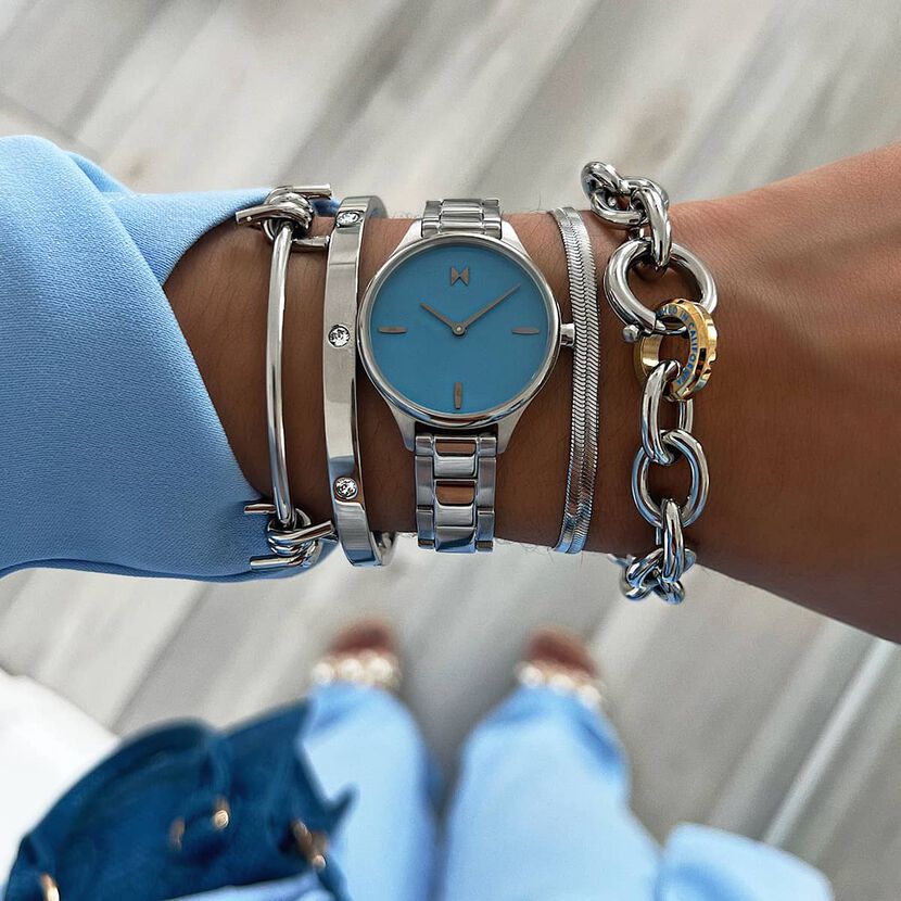 Reina Women's Watch in 1960's Splash Blue - Limited Edition | MVMT